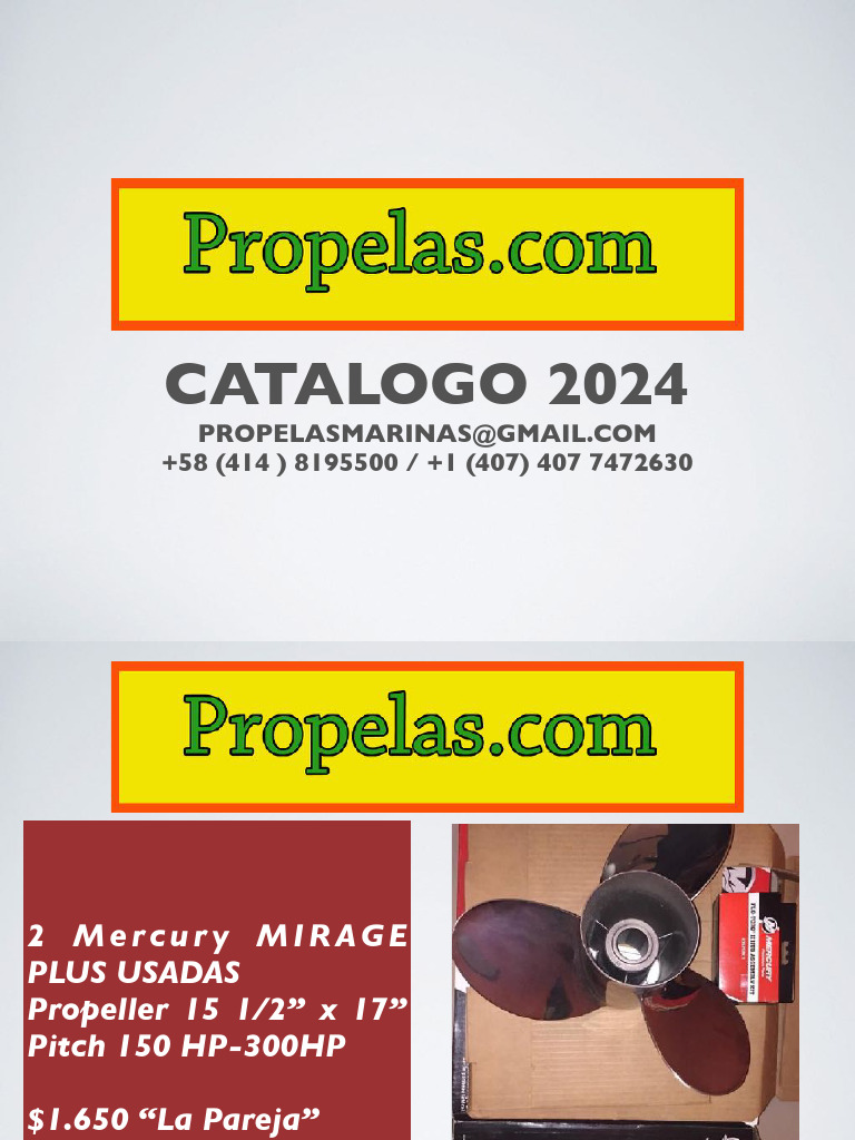 Catologo de Propelas 2024 | PDF