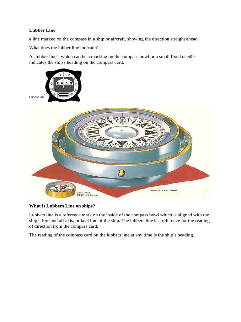 1.6 Lubber Line | PDF