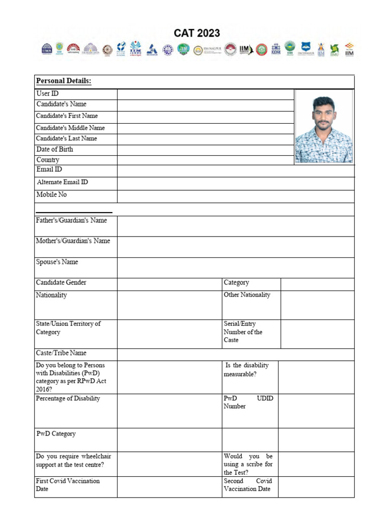 CAT_Application_form | PDF | Qualifications | Vocational Education