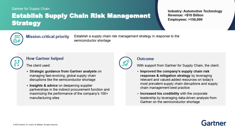 New Cvs Stories Establish Supply Chain Risk Management Strategy | PDF