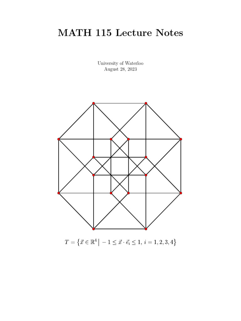 Math 115 Lecture Notes | PDF | Numbers | Complex Number