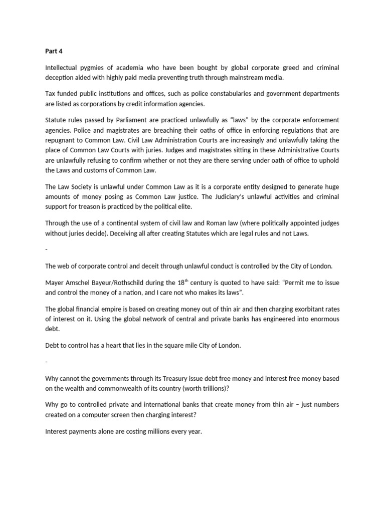 Part 4 | PDF | Common Law | Interest