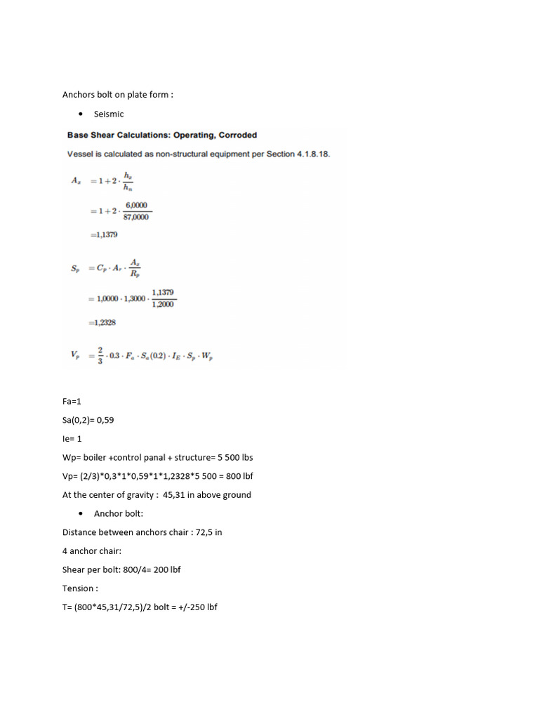 Seismic Anchors Bolt | PDF