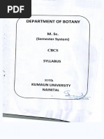 B.Sc. Botany 1st & 2nd Semester Syllabus 2024-25 | PDF | Microorganism ...