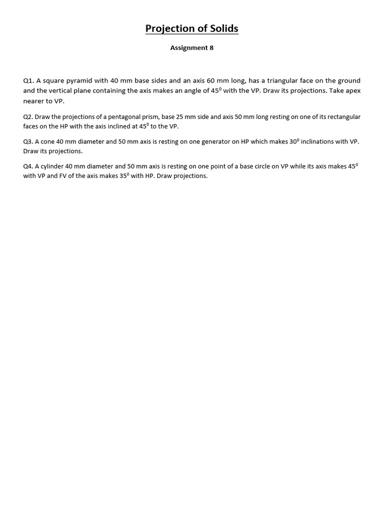 Assignment 8 Solids | PDF