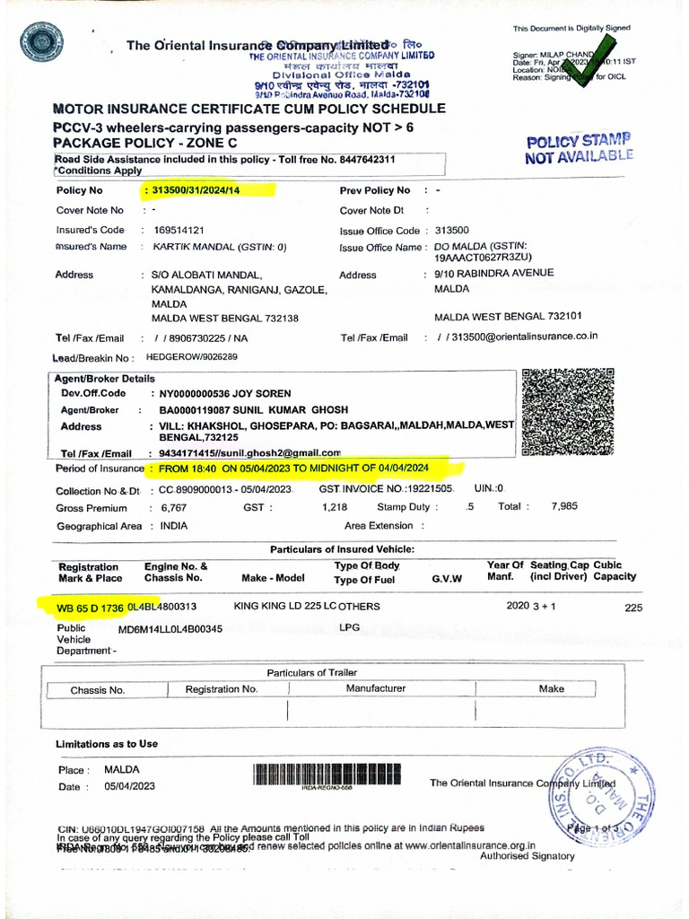 Auto Insurance | PDF