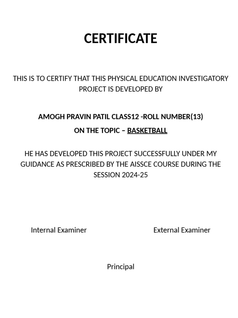 Certificate | PDF