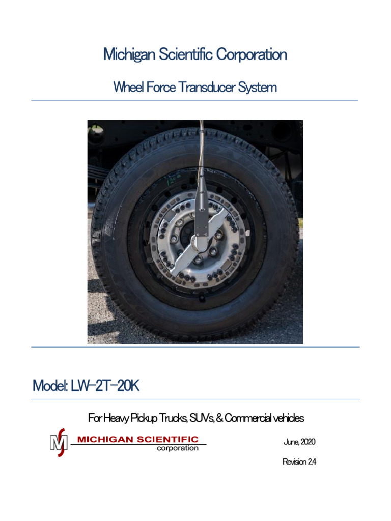 LW-2T-20K Wheel Force Transducer Guide | PDF | Electrical Connector | Force