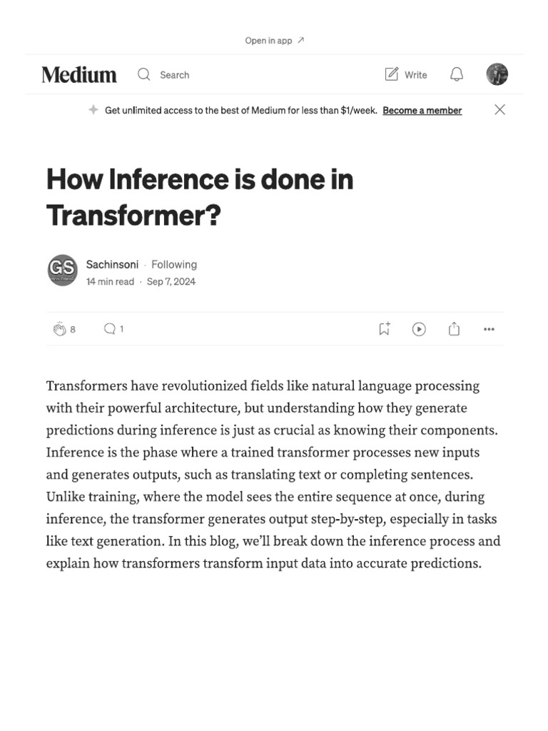 84 .How Inference Is Done in Transformer | PDF