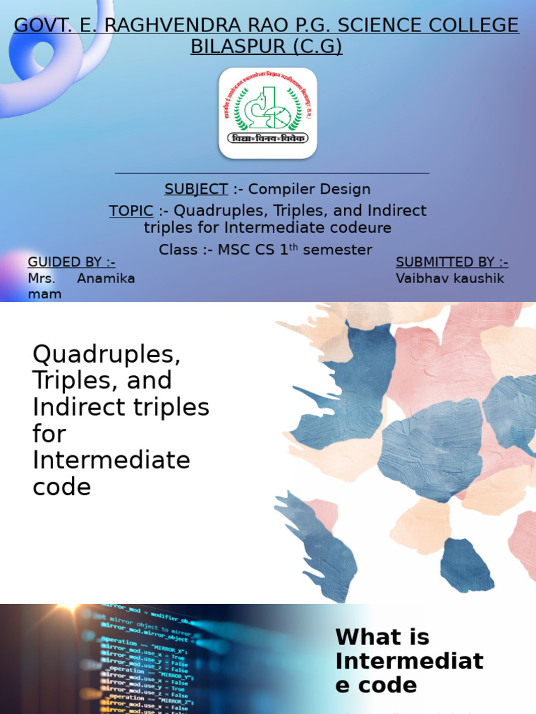 Quadruples Triples and Indirect Triples | PDF | Pointer (Computer Programming) | Software ...