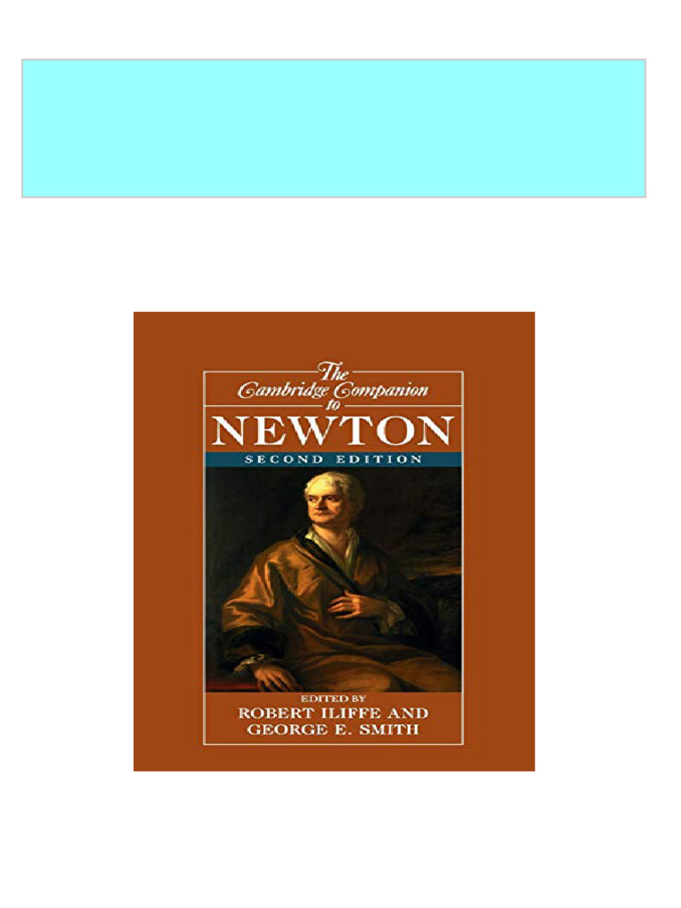 Complete The Cambridge Companion To Newton Cambridge Companions To ...
