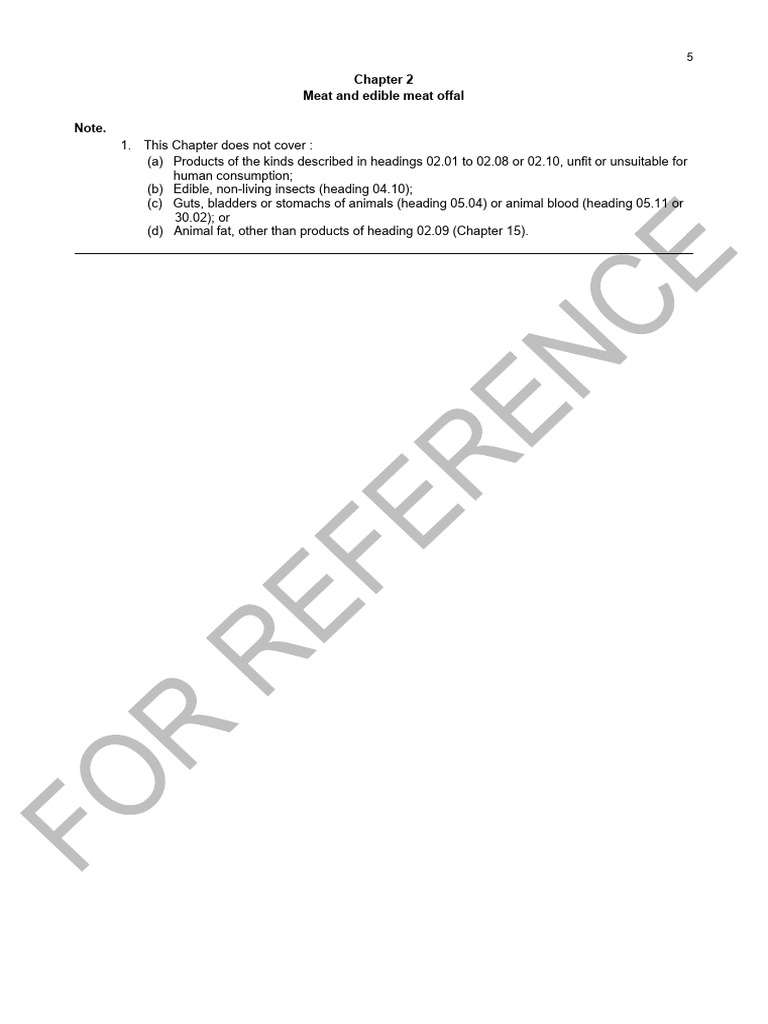 Meat and Edible Meat Offal Note | PDF | Lamb And Mutton | Animal Products