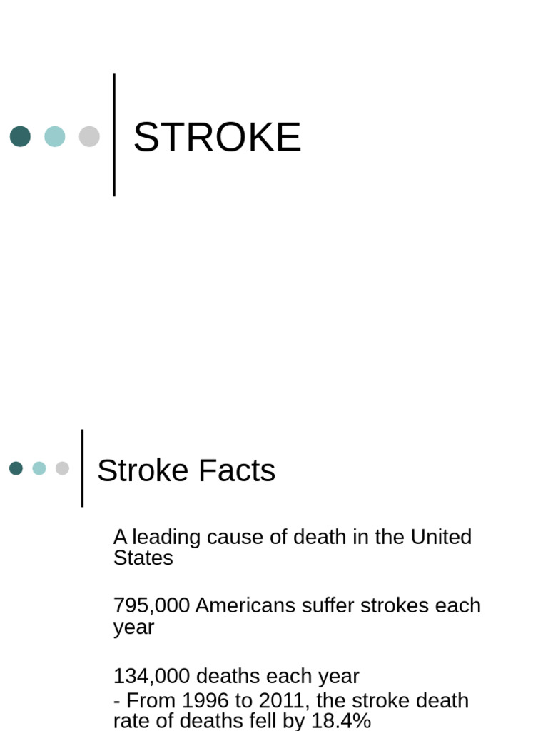 01 Stroke Notes | PDF | Stroke | Thrombus