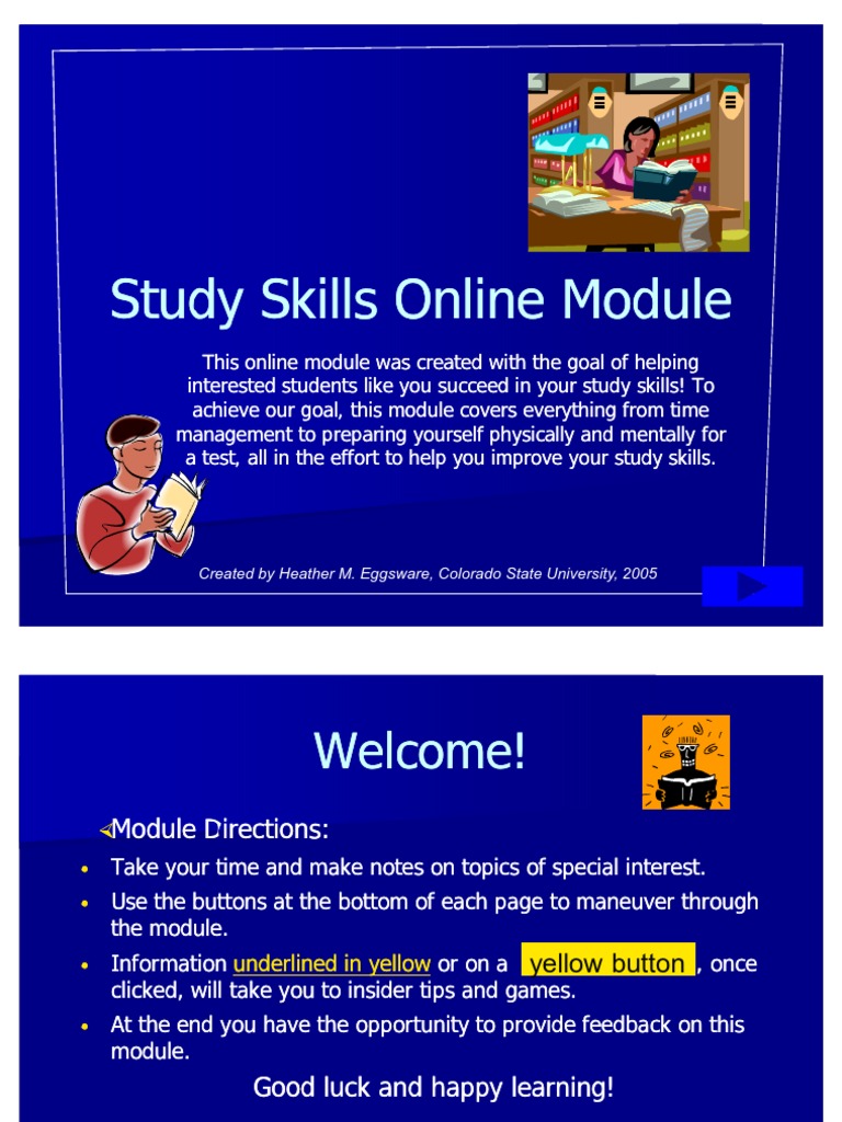 Study Skills Module Com | PDF | Study Skills | Memory