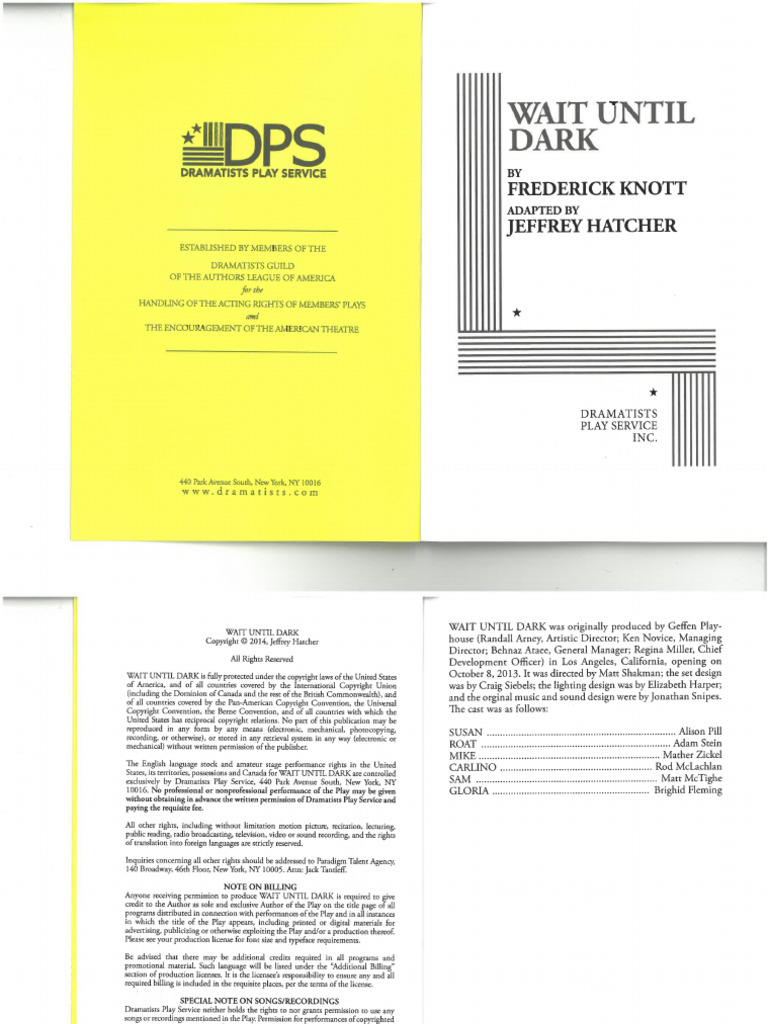 Wait Until Dark | PDF