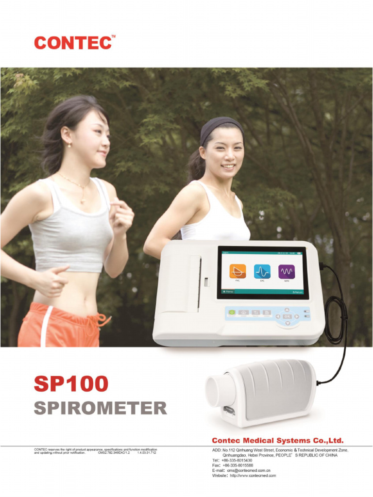SP-100 Spirometer Desktop | PDF