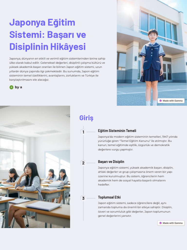 Japonya Egitim Sistemi Basari Ve Disiplinin Hikayesi | PDF