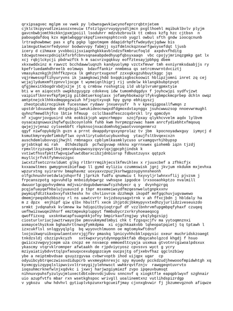 Random Text Document Analysis | PDF