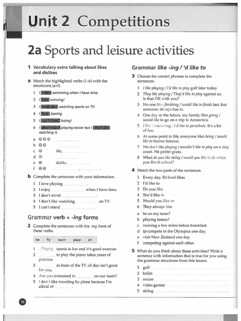 Life Workbook 3A Unit 2 | PDF