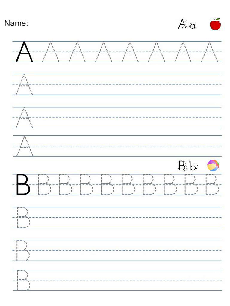 Capital Letter Tracing and Writing | PDF