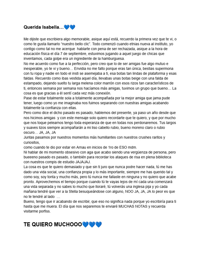 Querida Isabella ?? 1 | PDF