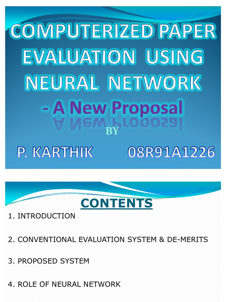 Computerized Paper Evaluation | PDF | Artificial Neural Network | Test ...