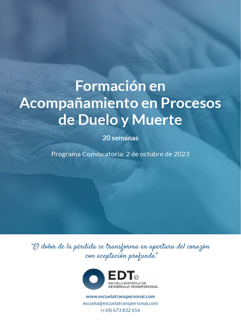 Formación en Acompañamiento al Duelo | PDF | Dolor | Sufrimiento