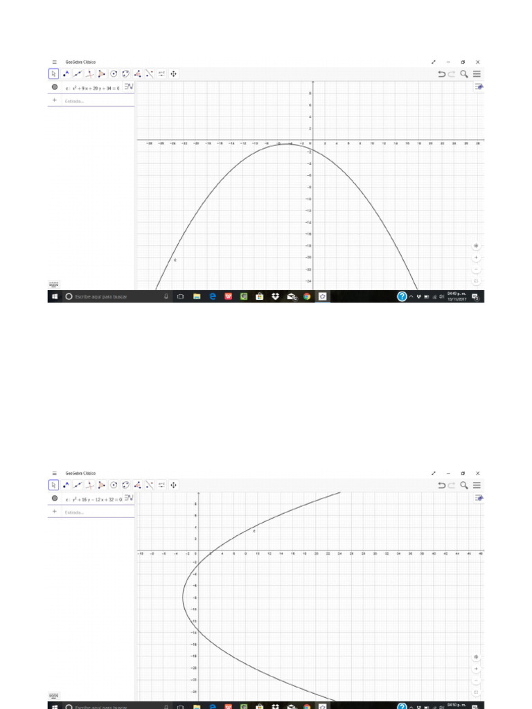 Geogebra Parabolas | PDF