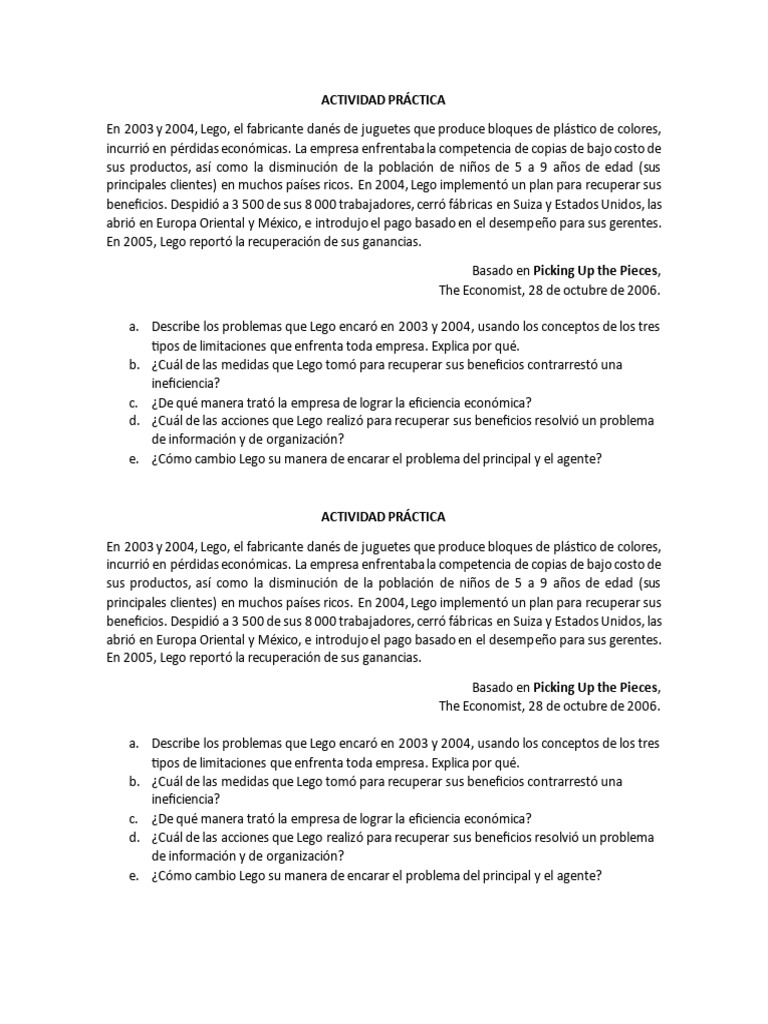 Actividad Micro | PDF | Business | Economias