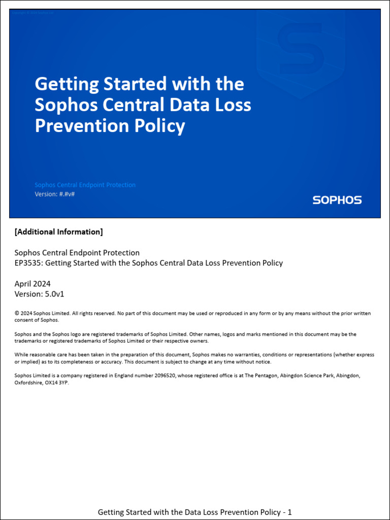 EP3535 5.0v1 Getting Started With The Data Loss Prevention Policy | PDF | Computer File ...