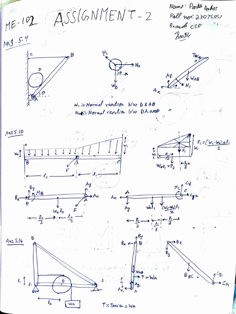 Assign2 Mech 23075053 | PDF