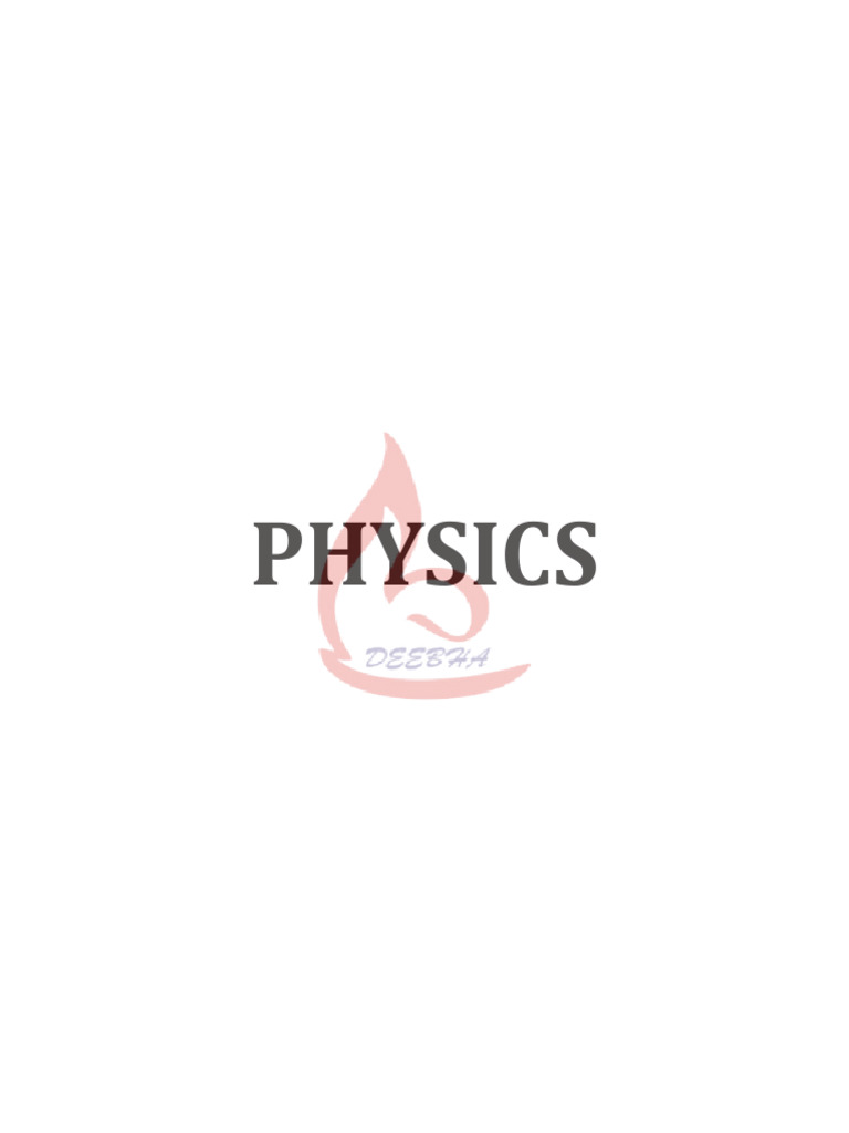 Physics Deebha | PDF | Velocity | Force