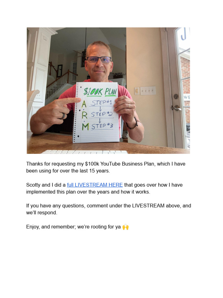 100k Youtube Business Plan | PDF
