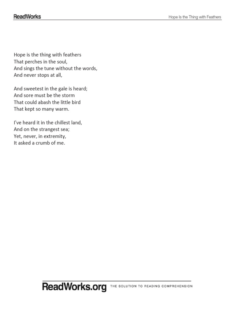 Hope's Enduring Presence | PDF