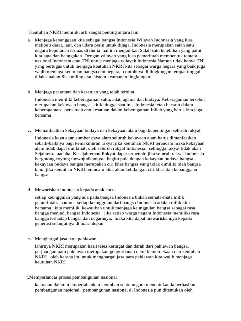 Catatan Ngajar NKRI | PDF