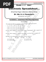Study Pack Grade 9 ICT | PDF | Spreadsheet | Worksheet