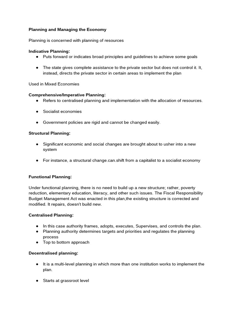 Planning | PDF | Socialism | Poverty