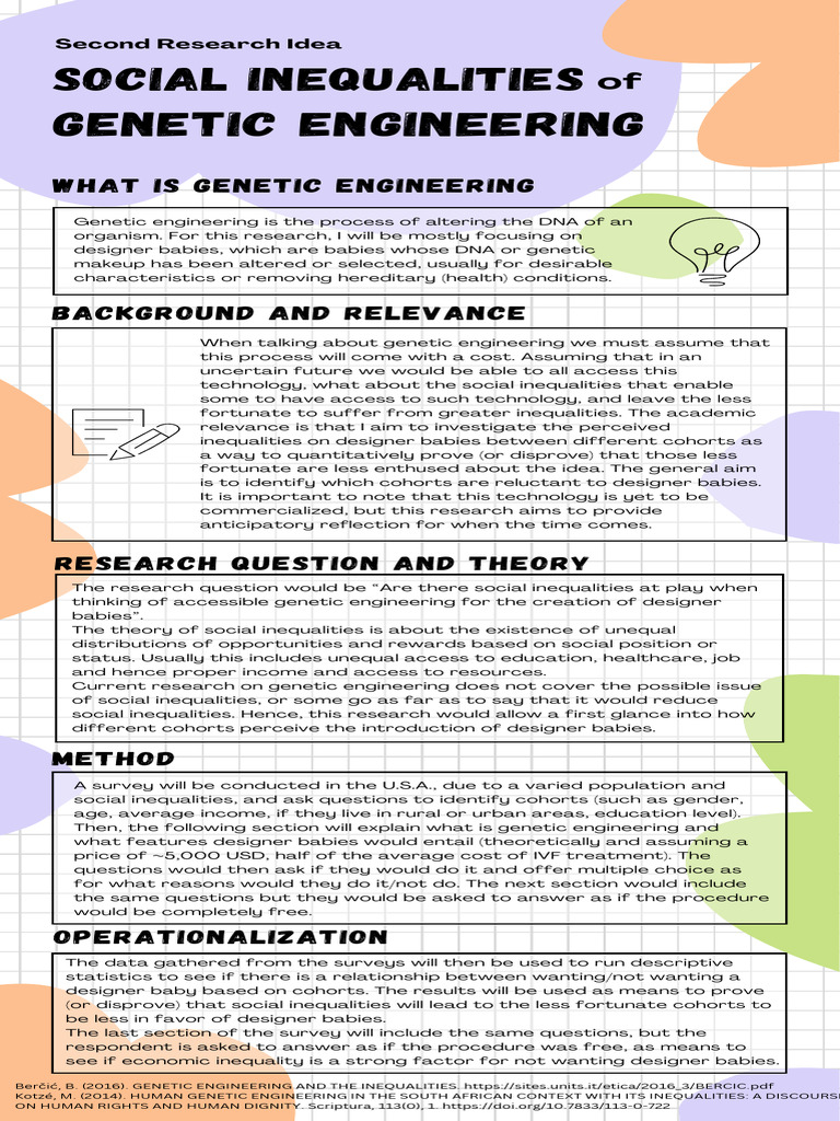 Second Research Idea - Social Inequalities of Genetic Engineering | PDF ...