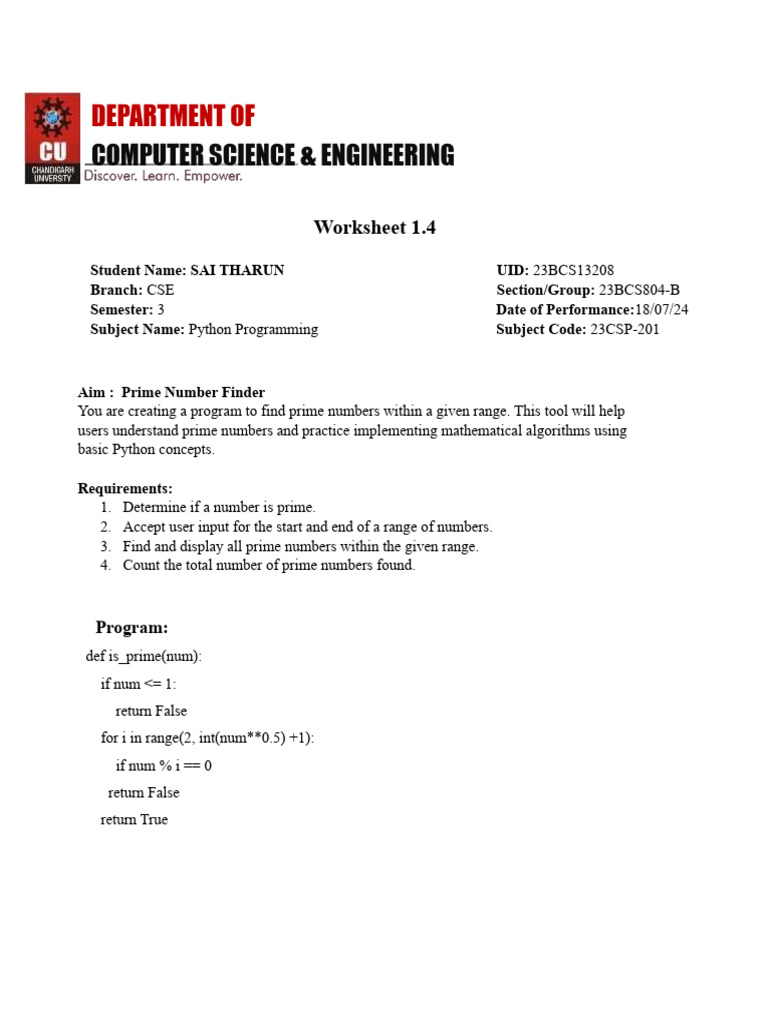 Assignment Worksheet Python Sai Assesment | PDF