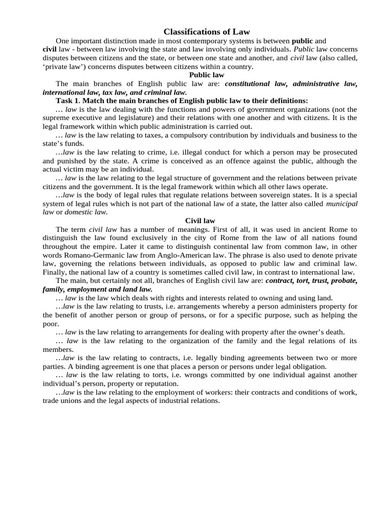 Classifications of Law Text | PDF | Crimes | Crime & Violence