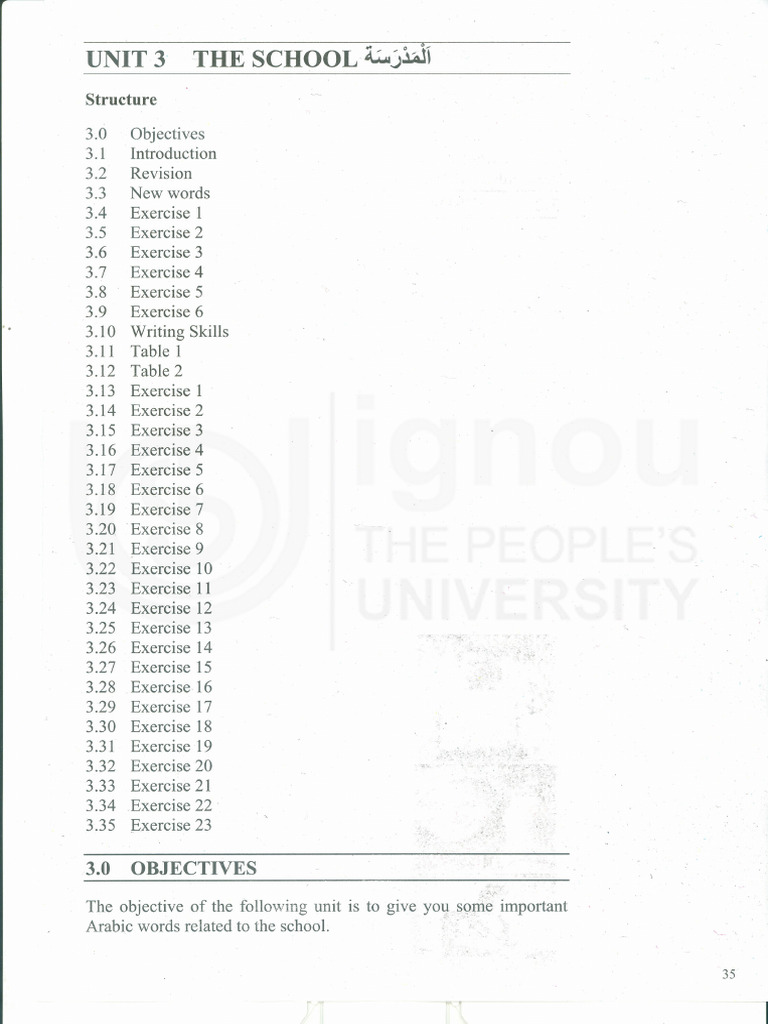 Unit-3 The School | PDF | Linguistics | Languages