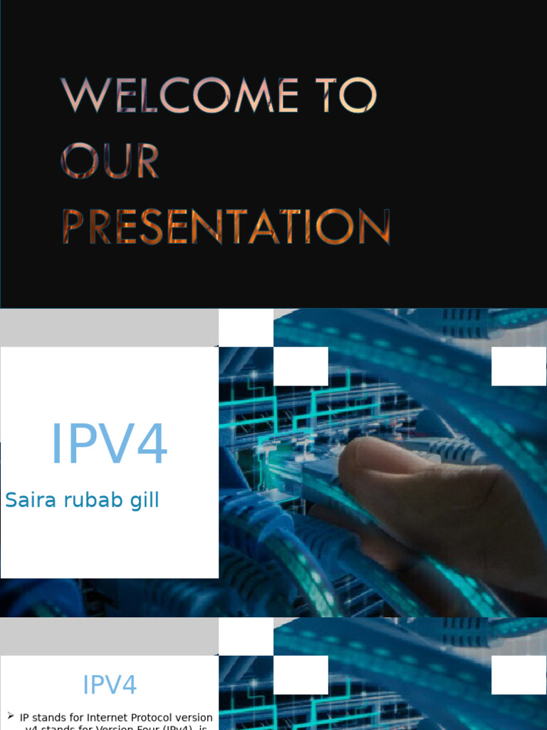 Presentation1 (Autosaved) | PDF | I Pv6 | Computer Network