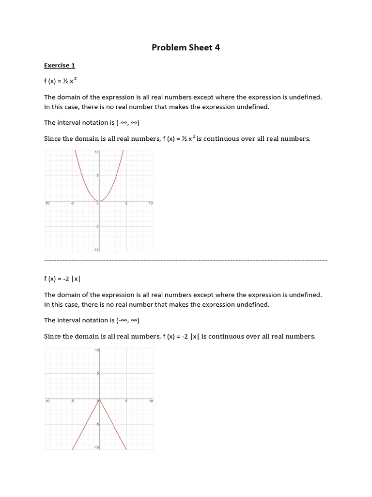 Problem Sheet 4 | PDF