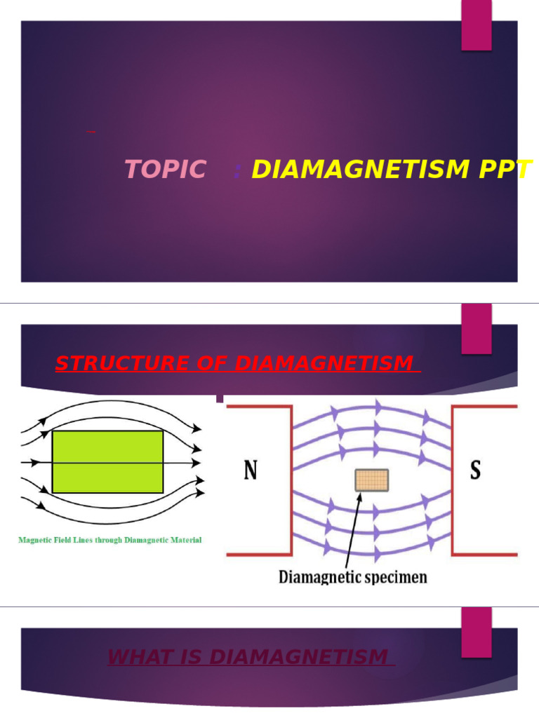Topic: Diamagnetism | PDF