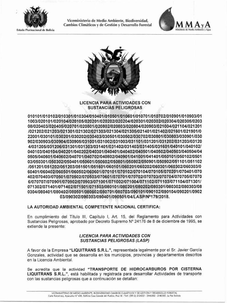 4.2. Liquitrans - Lasp-179 | PDF | Hidrocarburos | Combustibles