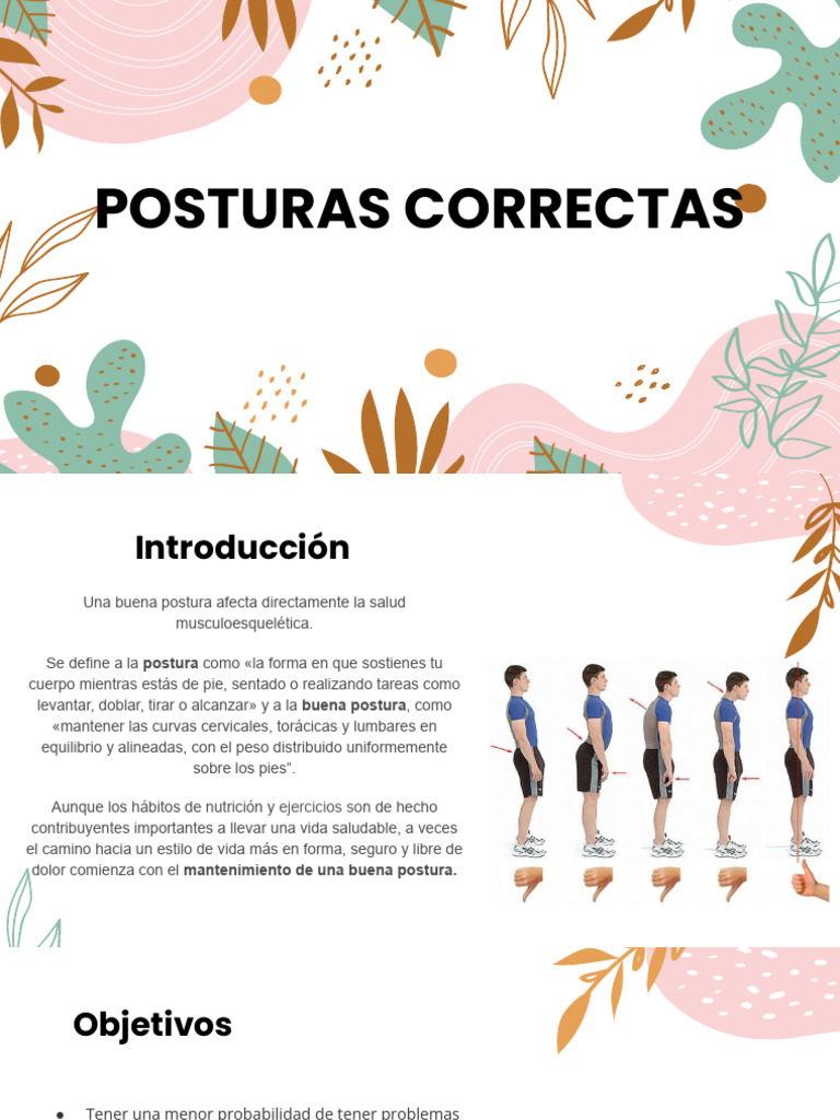 Posturas Correctas | PDF