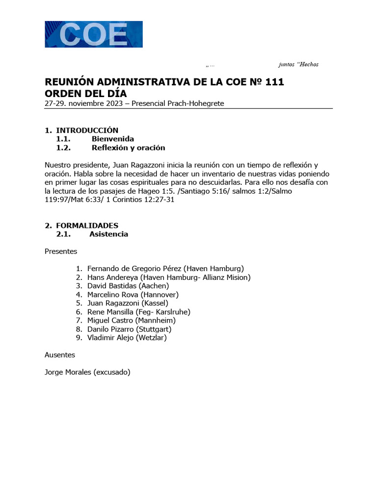 2023 PROTOCOLO COE INTERNA-1 | PDF