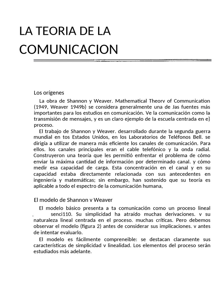 Modelo-De-Shannon-Y-Weaver Manuuu | PDF | Comunicación | Información