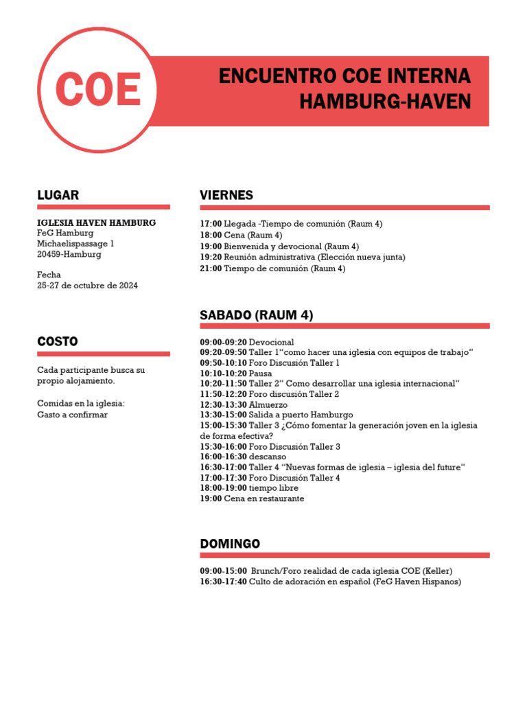 Programa COE INTERNA2024-3 | PDF