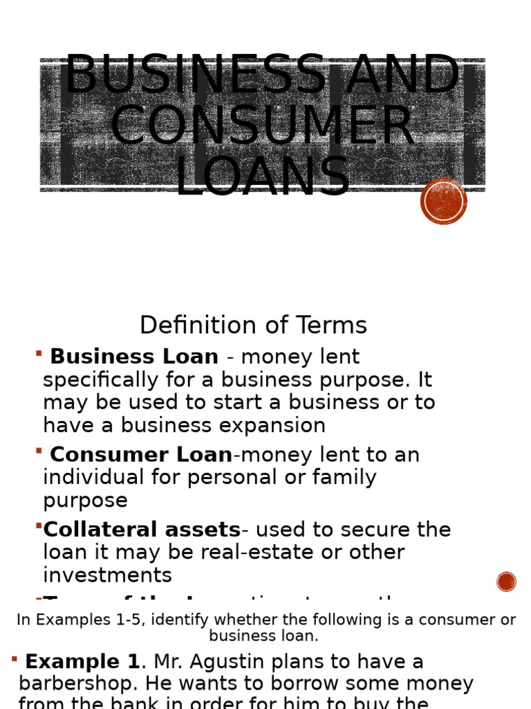 Business vs Consumer Loans Explained | PDF | Mortgages | Loans